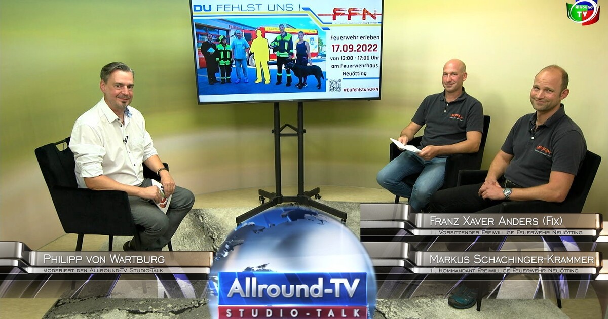 Allround-TV Studio-Talk Freiwillige Feuerwehr Neuötting | Allround TV